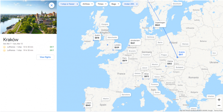 How To Use Google Flights' Explore Map Feature - Travel Done Simple